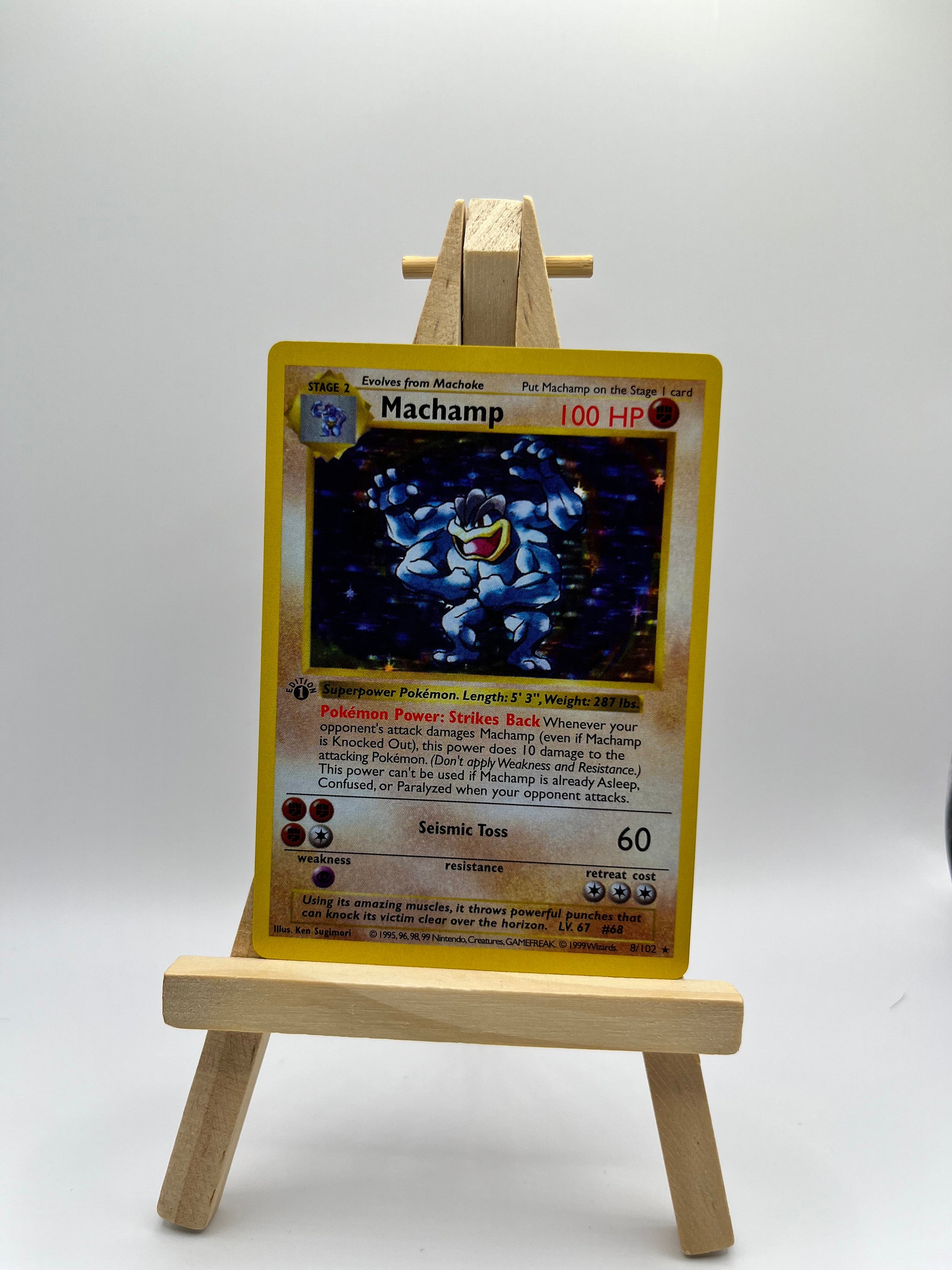 Machamp - 8/102 (Base Set Shadowless) - Deck Exclusives (PR)