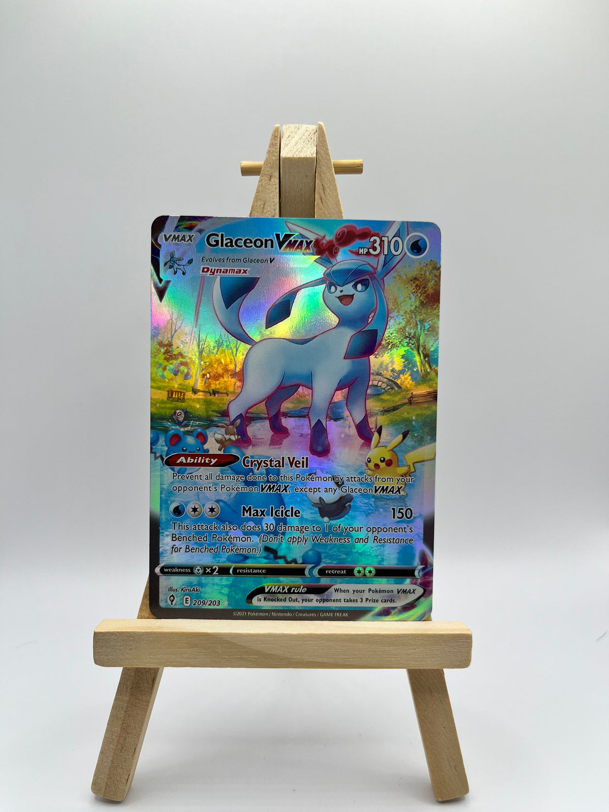 Glaceon VMAX (Alternate Art Secret) - SWSH07: Evolving Skies (SWSH07)